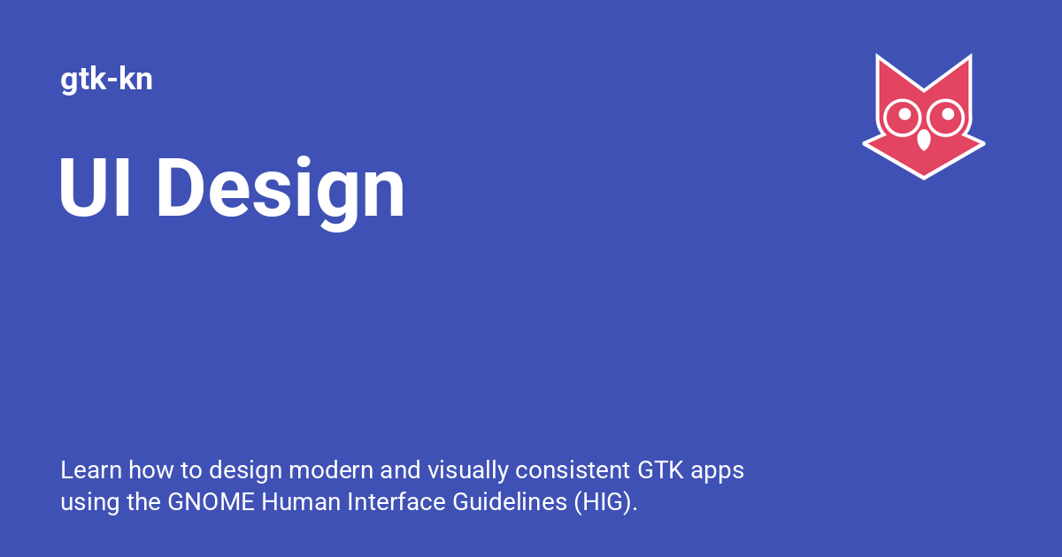 UI Design - gtk-kn